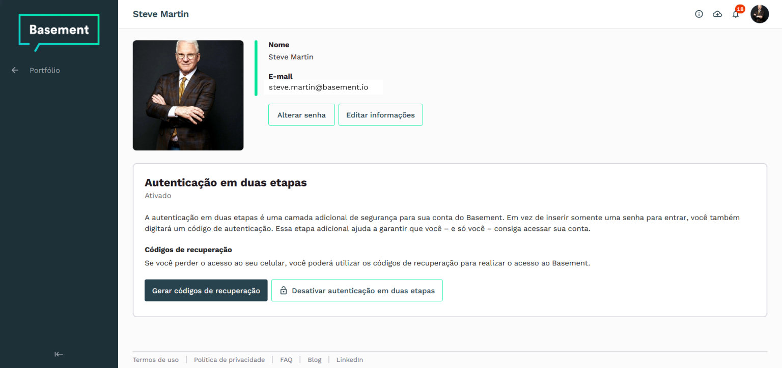 Como configurar a autenticação em duas etapas